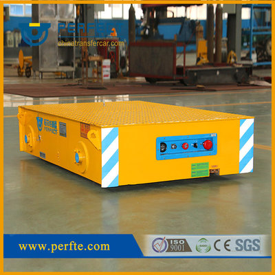 Steel box girder structure flat transfer vehicle use for industrial material transfer