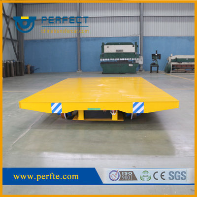 BJT-20 TONS electric transfer trailer mounted on the track with low flatbed