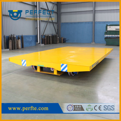 BJT-20 TONS electric transfer trailer mounted on the track with low flatbed