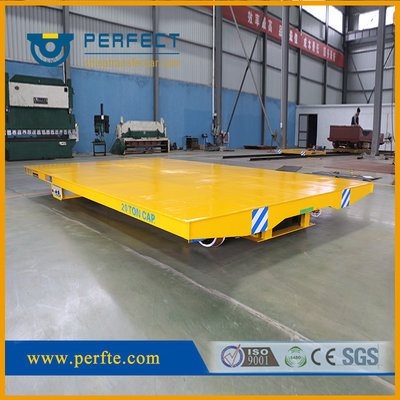 BJT-20 TONS electric transfer trailer mounted on the track with low flatbed