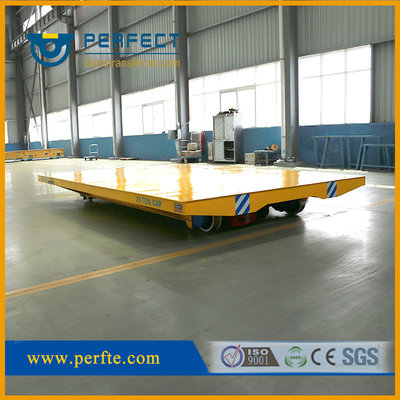 BJT-20 TONS electric transfer trailer mounted on the track with low flatbed