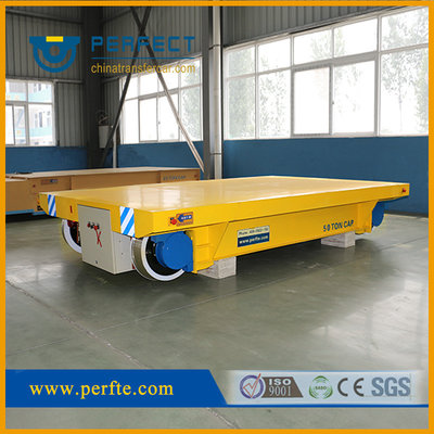 50 tons rail cable reel trolley trailer as transporter used in factory