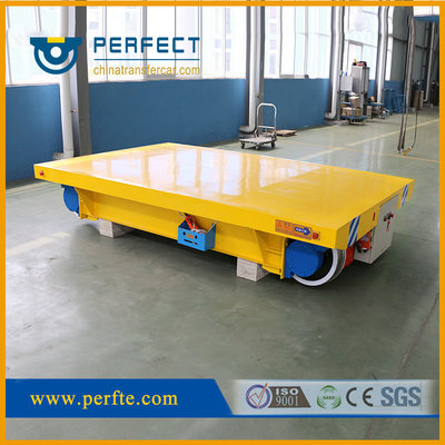 50 tons rail cable reel trolley trailer as transporter used in factory