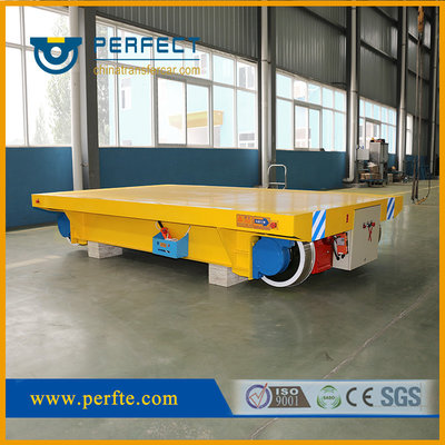 50 tons rail cable reel trolley trailer as transporter used in factory