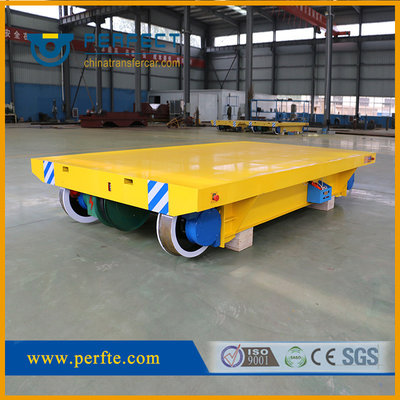 50 tons rail cable reel trolley trailer as transporter used in factory