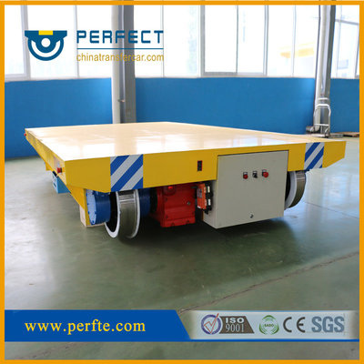 50 tons rail cable reel trolley trailer as transporter used in factory