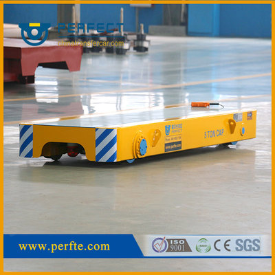 5 tons low valtage rail powered  trolley trailer as transporter used in factory