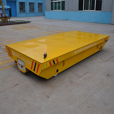10t load capacity steel railroad  trolley running on straight railway