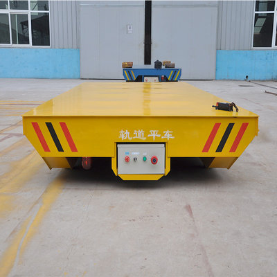 10t load capacity steel railroad  trolley running on straight railway