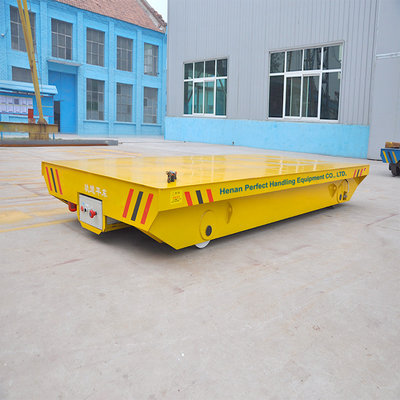 10t load capacity steel railroad  trolley running on straight railway