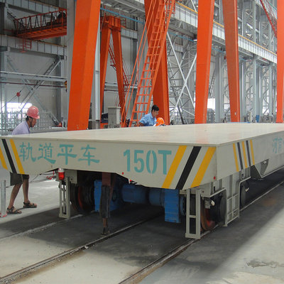 BDGS heavy load special designed railway trolley with large platform table