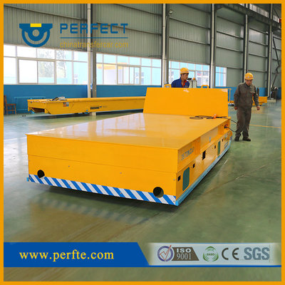 Industrial material handing trackless transfer trolley with 35t load capacity