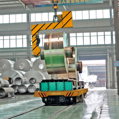 Heavy duty large table size coil transfer cart with "V" shap platform