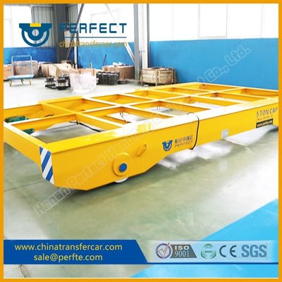 5t automobile transfer bogie running on steel rail working in painting blasting room