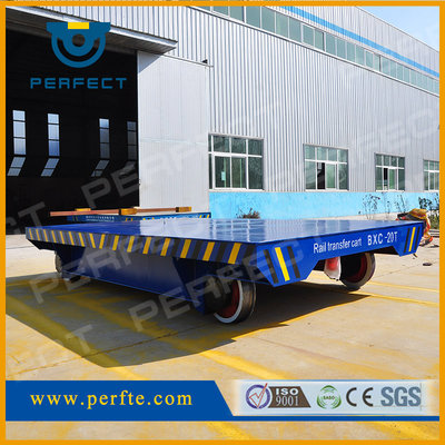 Motorized flat transfer cart in-plant load transports on rails - BXC-20T