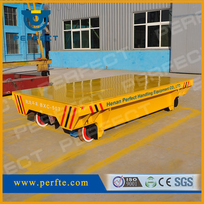 Electrical Transfer Cart rail flat transporter 50t battery transfer carriage