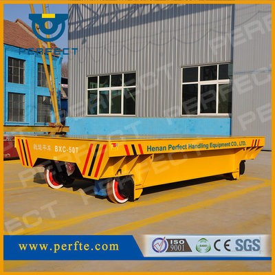Electrical Transfer Cart rail flat transporter 50t battery transfer carriage