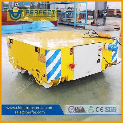 2T small loading table rail car powered by battery moving on rails