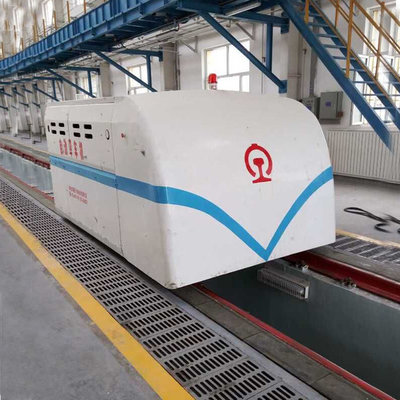 Battery powered large power motorized railway vehicle as a train tractor