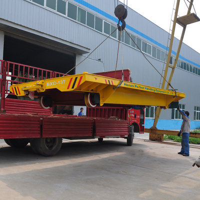 storage battery powered steel pipes 30ton handling transporter with low price
