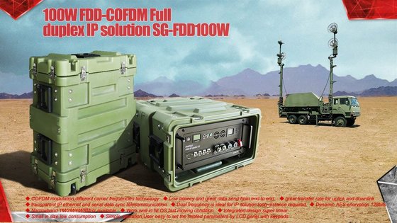 50 km in city FDD transceiver cofdm ethernet link