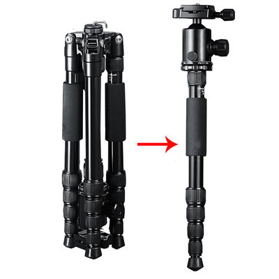 Amazon's TRIOPO sells a lightweight, portable, five-section digital camera tripod