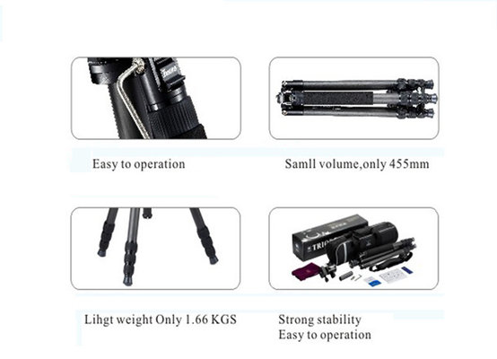 TRIOPO GT-2804X8.C+B-2 tripod kit camrea tripod professional carbon fiber tripod with monopd