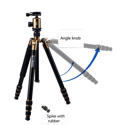 TRIOPO MT-2804x8.C+NB-2S steady camera tripod ,professional tripod kit for DSLR camera travel tripod