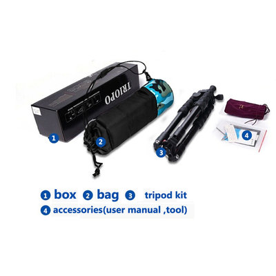 Aluminium alloy lightweight camera tripod with 360 degree ball head