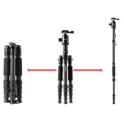 professional portable tripod for dslr camera TG-259 Carbon fiber tripod CNC design
