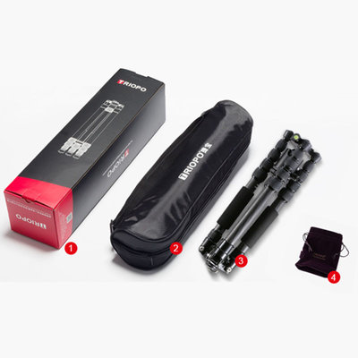 professional portable tripod for dslr camera TG-259 Carbon fiber tripod CNC design