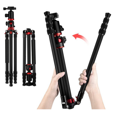 TRIOPO DSLR Camera Tripod 66 Inch Aluminum Alloy Travel Monopod with Ball Head for Digital Cameras