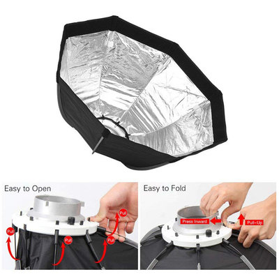 TRIOPO Quick-Collapse studio flash light Softbox for Bowen mount or Elichrom mount