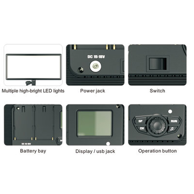 TRIOPO LED Video Soft Light Panel with LCD Display, for All Camera DSLR Photography