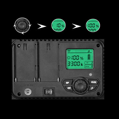 TRIOPO LED200U photographic lighting Photography LED light panel video light with v-lock Battery Mount