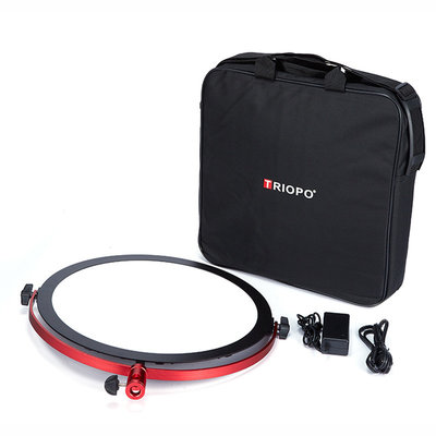 TRIOPO 400mm flapjack panel bicolor ultra-thin 3000-5600K photography round led video studio light