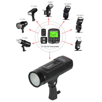 TRIOPO F1-250 pro all in one outdoor flash video studio lights