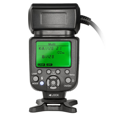 Macro Ring Light Flash, TRIOPO Concept TR-15EX TTL Speedlite LCD Display and Wireless Slave Function with Adapter Rings