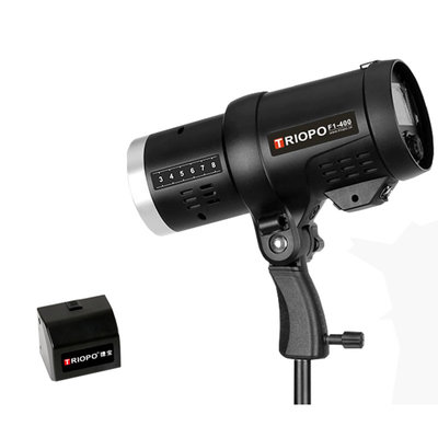 Outdoor Studio Flash Strobe Li-ion Battery Powered Cordless Monolight with 2.4G Wireless Trigger, Bowens Mount（F1-400)