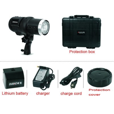 Outdoor Studio Flash Strobe Li-ion Battery Powered Cordless Monolight with 2.4G Wireless Trigger, Bowens Mount（F1-400)