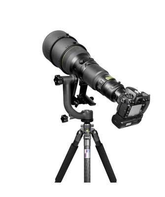 Professional Heavy Duty Metal 360 Degree Panoramic Gimbal Tripod Head with Arca-Swiss Standard 1/4'' Quick Release Plate