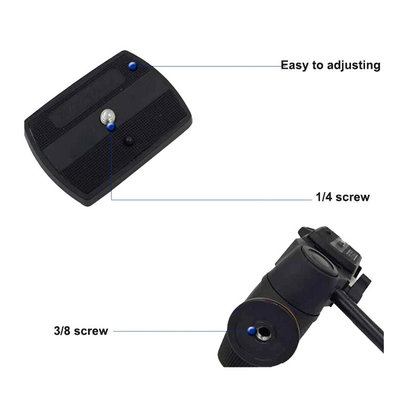 TRIOPO HY-250 Tripod Head Hydraulic Damping Video Head Tripod 1/4" 3/8" Head For DSLR Cannon Nikon Camcorders Shooting