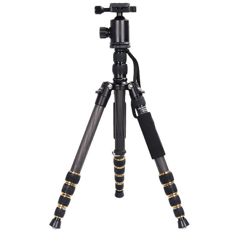  Portable Carbon Camera Tripod Monopod Kit with Ball Head(GT-2505X8.C+Q-2)