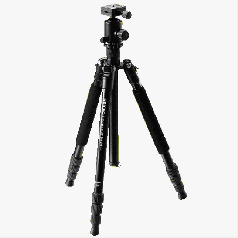 aluminium tripod for camera with wing-design of center column locking knob