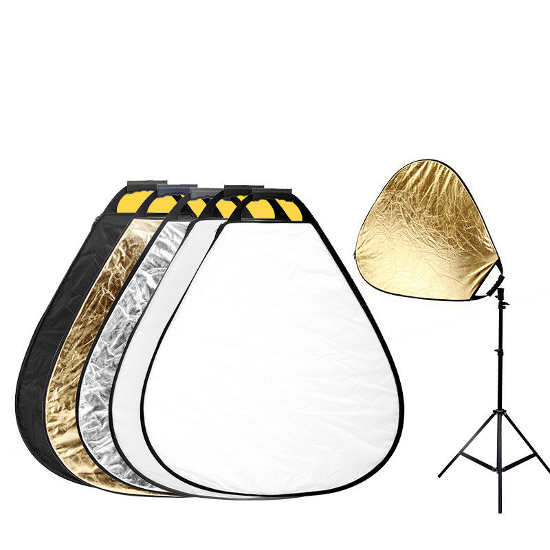 Photo Photography 5 in 1 Reflectors 5 Colour Triangle Collapsible Reflector , Portable Photography 5 in 1
