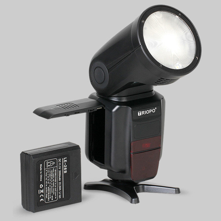 TRIOPO factory professional speedlite front TTL Round Head Camera Flash lights simliar as godox V1 version for camera