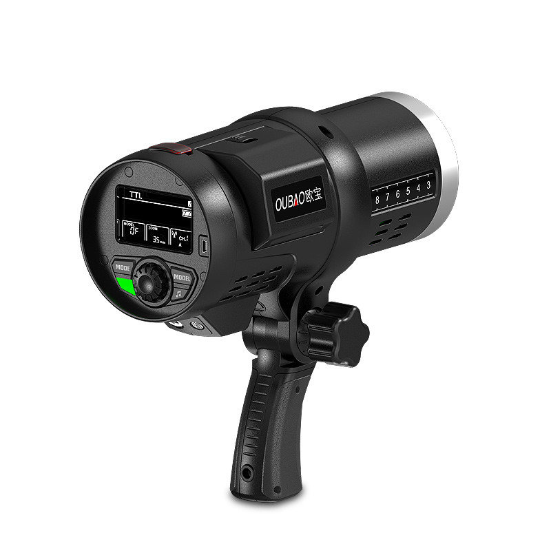 Outdoor Studio Flash Strobe Li-ion Battery Powered Cordless Monolight with 2.4G Wireless Trigger, Bowens Mount（F1-400)