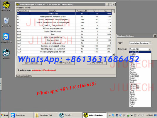 tech pro2.03 vocom vcads,88890300  Developer Tool Change Chassis ID Disable Immobiliz