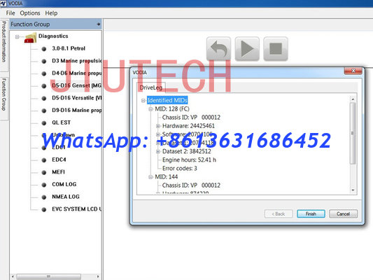  PENTA Marine Diagnosis  5 DIAGNOSTIC Kit Vocom +CF52 laptop for  Penta Industrial and Marine engine