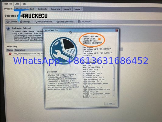Volvo vcads Programming Software for Premium Tech Tool dev2tool.exe software with PTT software in development model supplier